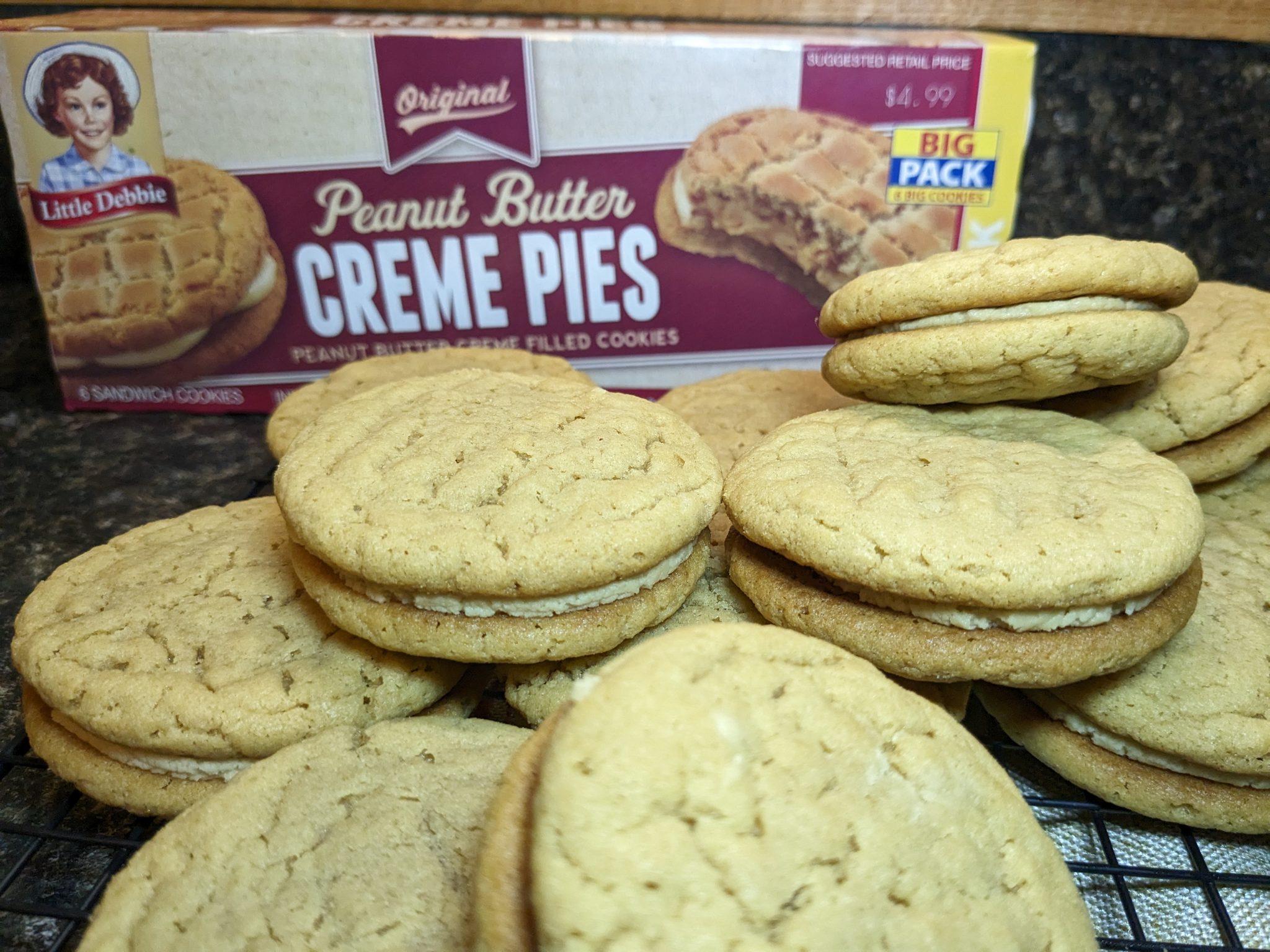 Copycat Snacks: Little Debbie Peanut Butter Creme Pies - Flour and ...