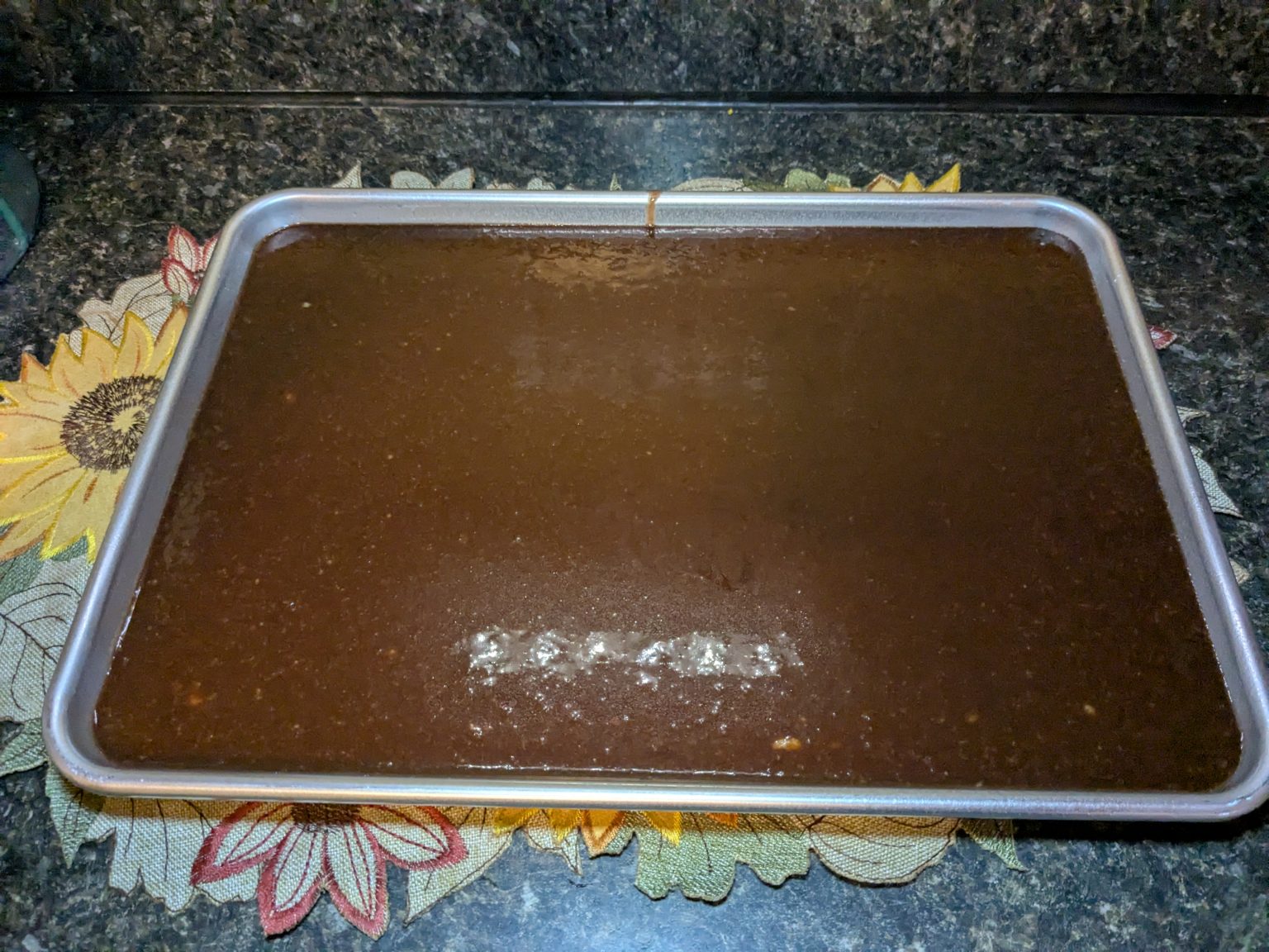 Texas Sheet Cake (Funeral Cake) - Flour and Sunflowers